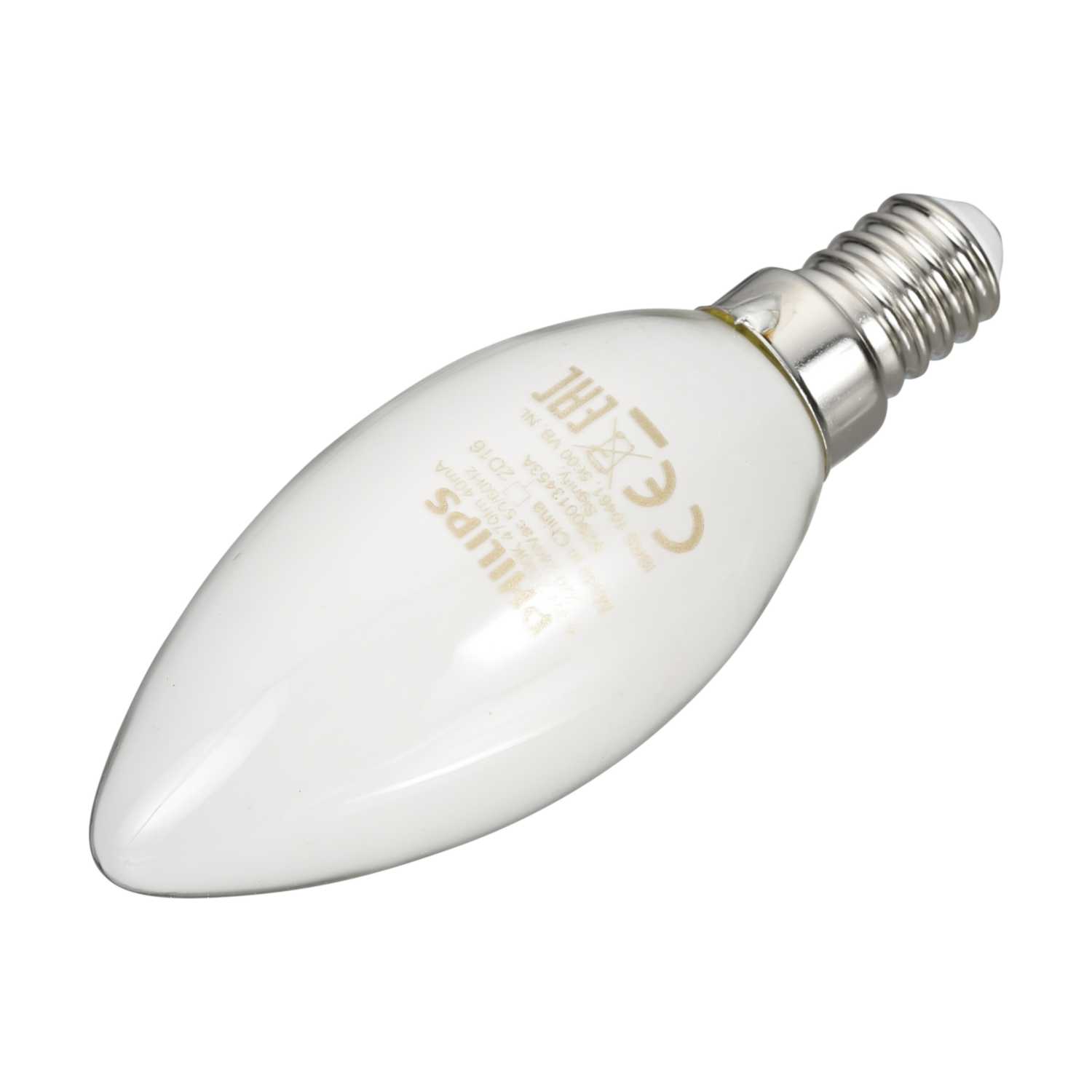 Philips CorePro 4.3W SES LED Non Dimmable Filament Candle Lamp Opal ...