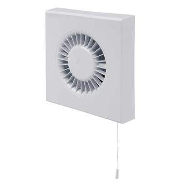 Domus Ventilation 100mm 4" Intermittent Axial Fan with Pull Cord ...