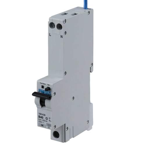 Proteus 40A Double Pole 1 Module Bidirectional B Curve 10kA 30mA Type B RCBO (1BK40B) | CEF