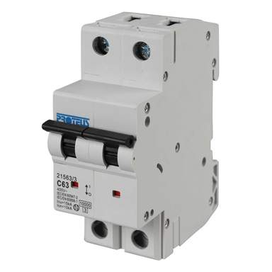 Proteus 63A Double Pole 15kA C Curve MCB (21563/3) | CEF