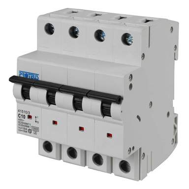 Proteus 10A Four Pole 15kA C Curve MCB (41510/3) | CEF