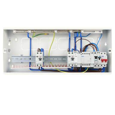 Proteus EV 8 + 8 Dual RCD Metal Clad Consumer Unit with PME Fault ...