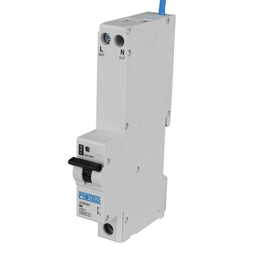 Proteus 6A Double Pole 1 Module B Curve 6kA 30mA Type A AFDD Combined MCB (AFM06B1) | CEF