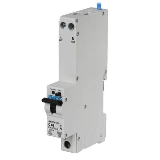 Proteus 16A Double Pole 1 Module Bidirectional C Curve 10kA 30mA Type A AFDD / RCBO (AFR1016C) | CEF