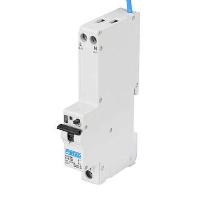 Proteus 16A Double Pole 1 Module Bidirectional B Curve 6kA 30mA Type A AFDD / RCBO (AFR16B1) | CEF