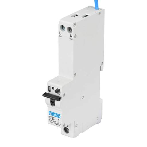 Proteus 16A Double Pole 1 Module Bidirectional B Curve 6kA 30mA Type A AFDD / RCBO (AFR16B1) | CEF