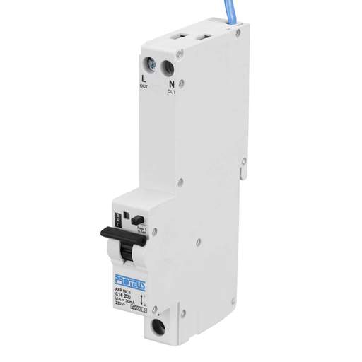 Proteus 16A Double Pole 1 Module Bidirectional C Curve 6kA 30mA Type A AFDD / RCBO (AFR16C1) | CEF