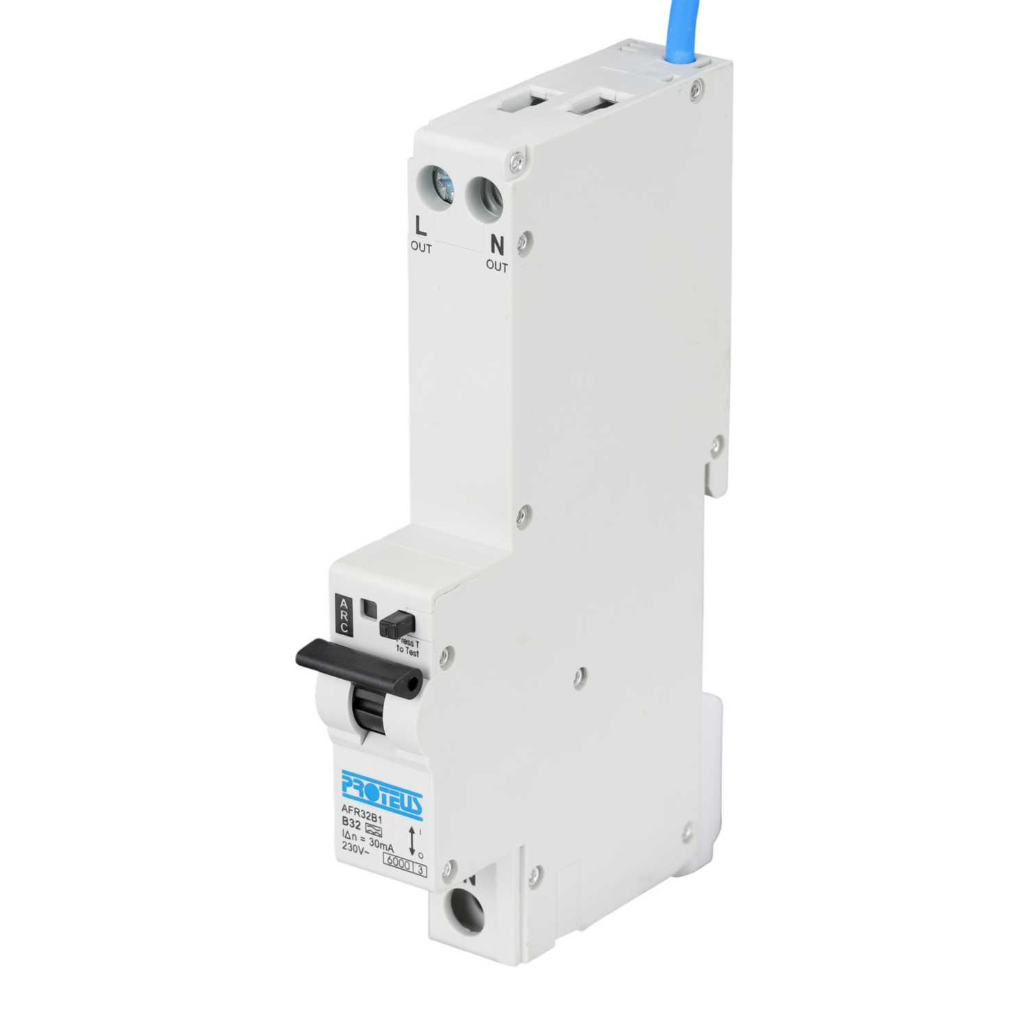 Proteus Bidirectional 32A Double Pole 1 Module B Curve 6kA 30mA AFDD Combined RCBO (AFR32B1) | CEF