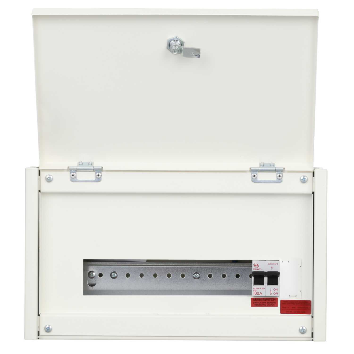 M2 12 Way 100A Isolator Incomer Metal Clad Consumer Unit (AM2X12MU) | CEF