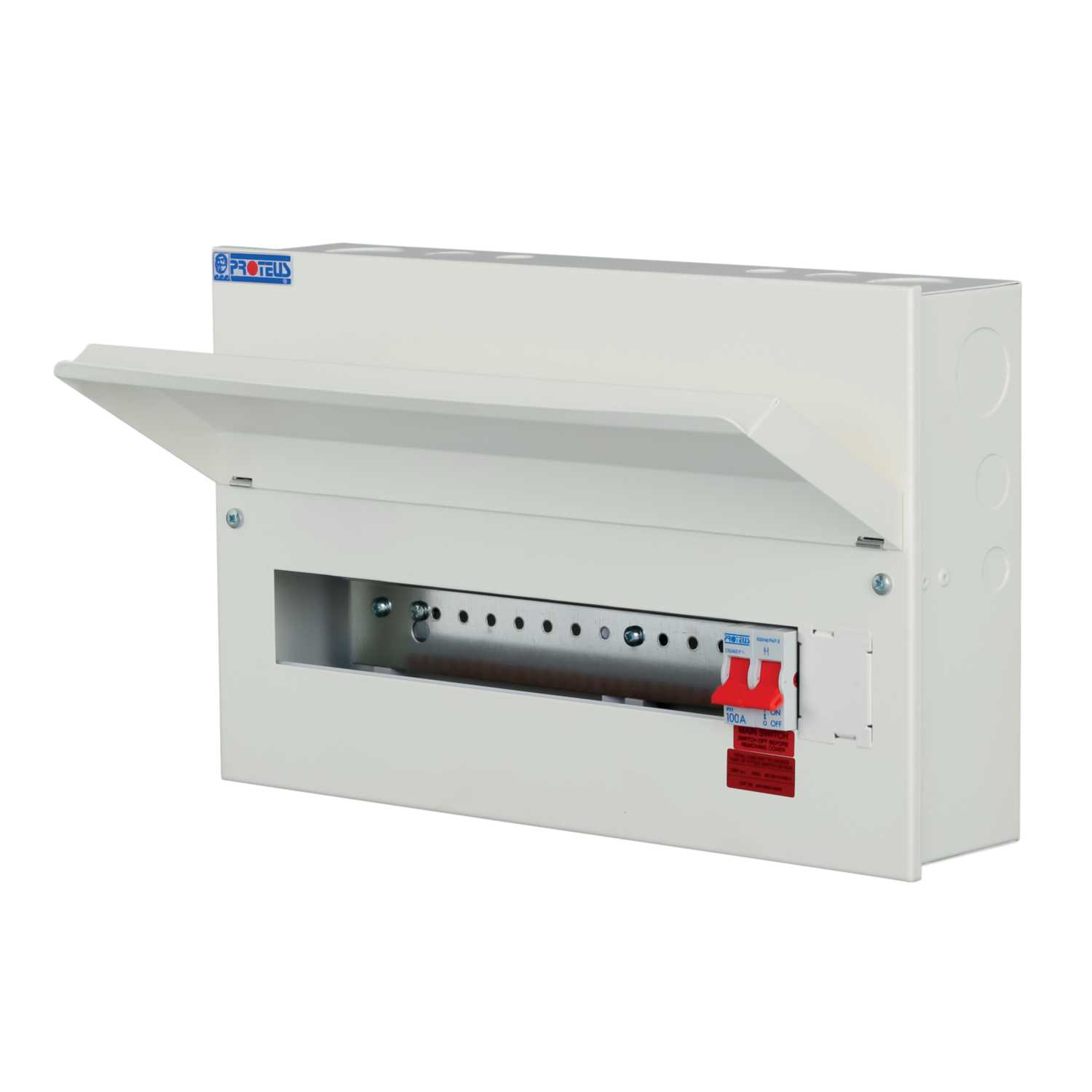 Proteus 16 Way 100A Isolator Incomer Metal Clad Consumer Unit (AYXLM16U ...