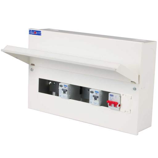 Proteus 5 + 5 Dual 63A Type A RCD High Integrity Metal Clad Consumer ...