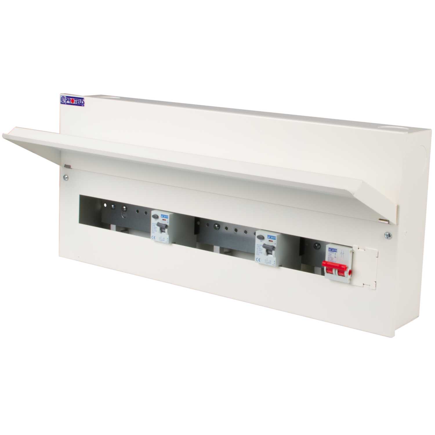 Proteus 8 + 8 Dual 80A Type A RCD High Integrity Metal Clad Consumer ...