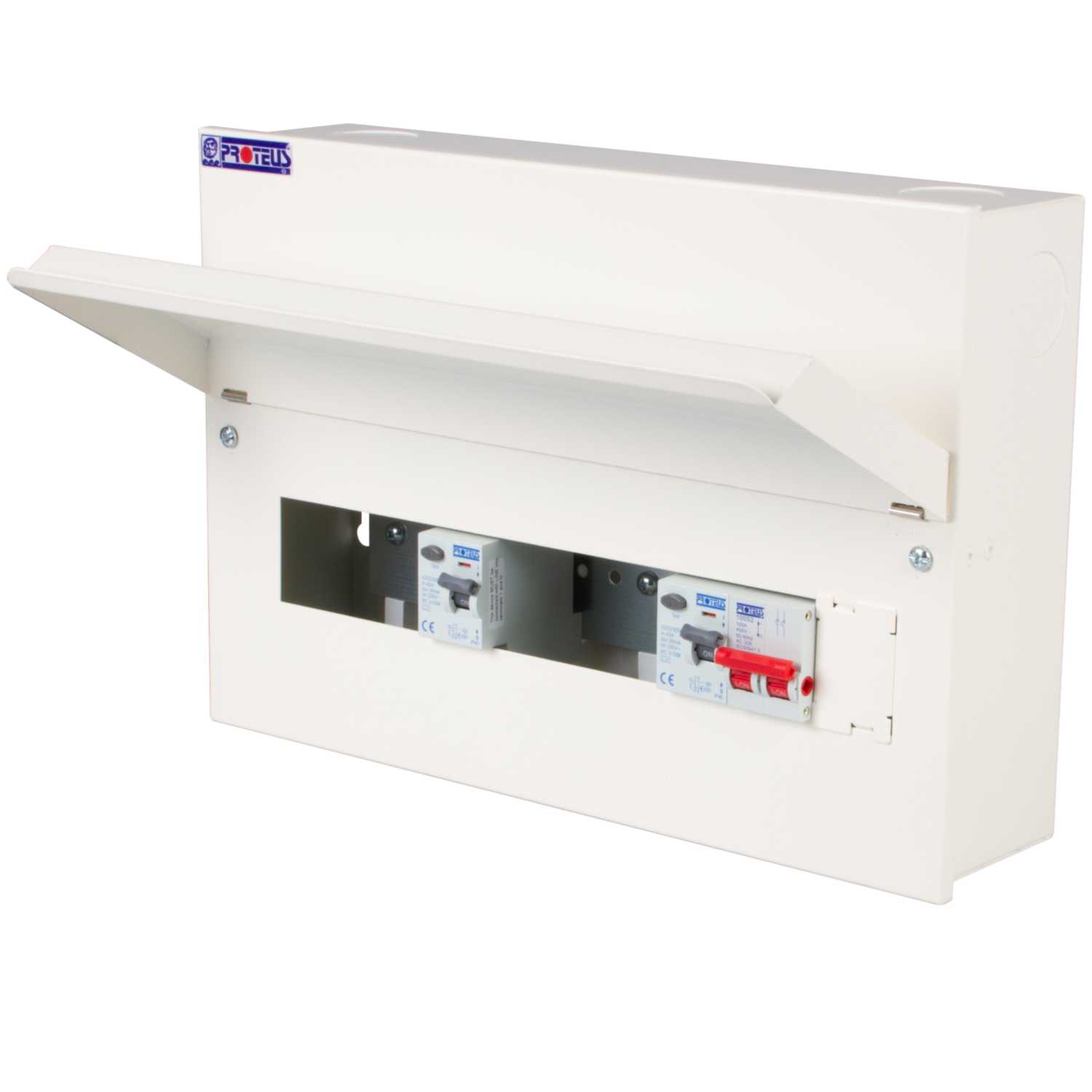 Proteus 5 + 5 Dual 63A Type A RCD Metal Clad Consumer Unit ...