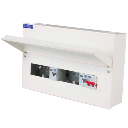 Proteus 6 + 6 Dual 63A Type A RCD Metal Clad Consumer Unit ...