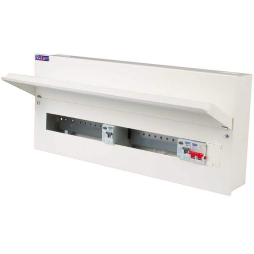 Proteus 10 + 10 Dual 80A Type A RCD Metal Clad Consumer Unit ...
