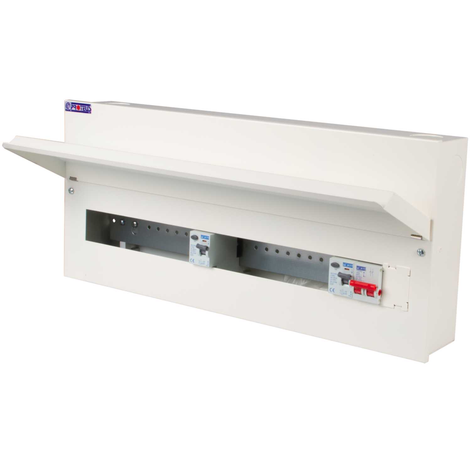 Proteus 10 + 10 Dual 80A Type A RCD Metal Clad Consumer Unit ...