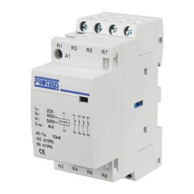 Proteus 20A 4 Pole 230V 2 Module NC Contactor (CT204NC) | CEF