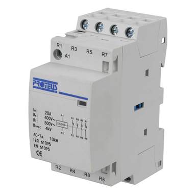 Proteus 20A 4 Pole 230V 2 Module NC Contactor (CT204NC) | CEF