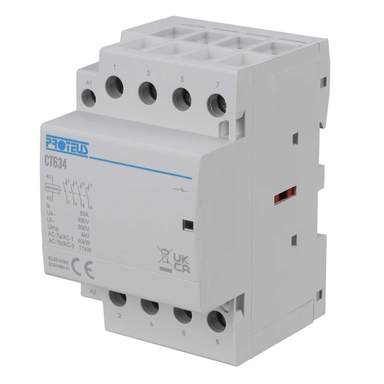 Proteus 63A 4 Pole 230V 3 Module NO Contactor (CT634) | CEF