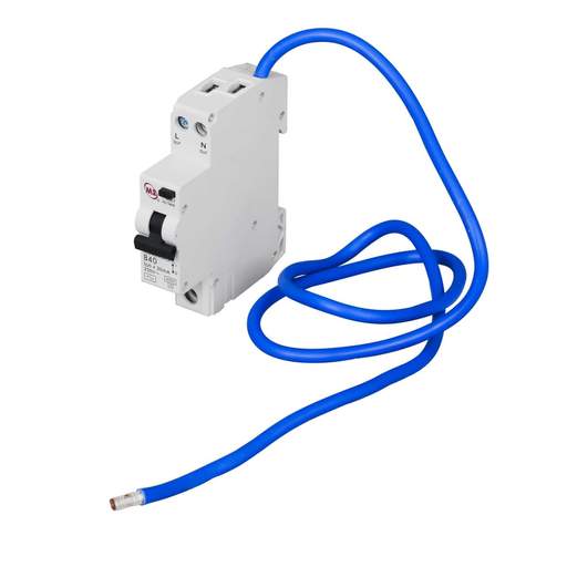 M2 40A 1P+N 1 Module B Curve 6kA 30mA Type AC Compact RCBO (M240MBRSPK) | CEF