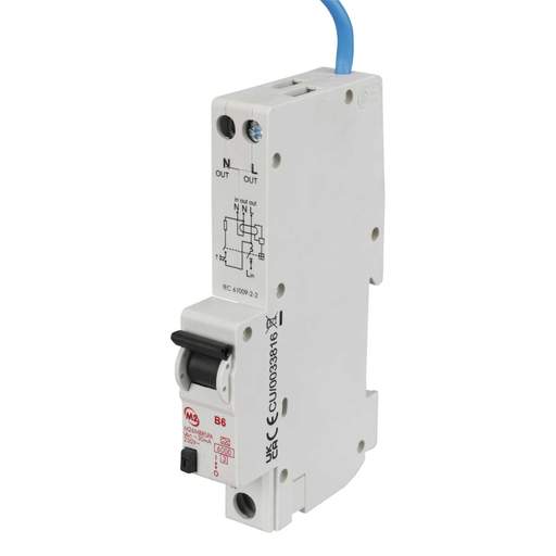 M2 6A 1P+N 1 Module B Curve 6kA 30mA Type AC RCBO (M26MBRSPA) | CEF