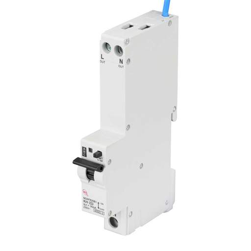 M2 20A Double Pole 1 Module B Curve 6kA 30mA Type A AFDD Combined RCBO (M2AFR20B1) | CEF