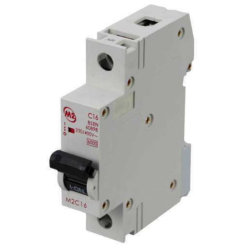 M2 16A Single Pole 6kA C Curve MCB (M2C16) | CEF