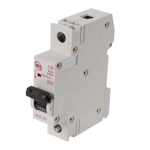 M2 20A Single Pole 6kA C Curve MCB (M2C20) | CEF