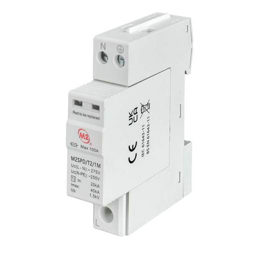 M2 40kA Single Module Type 2 Surge Protector (M2SPD/T2/1M) | CEF