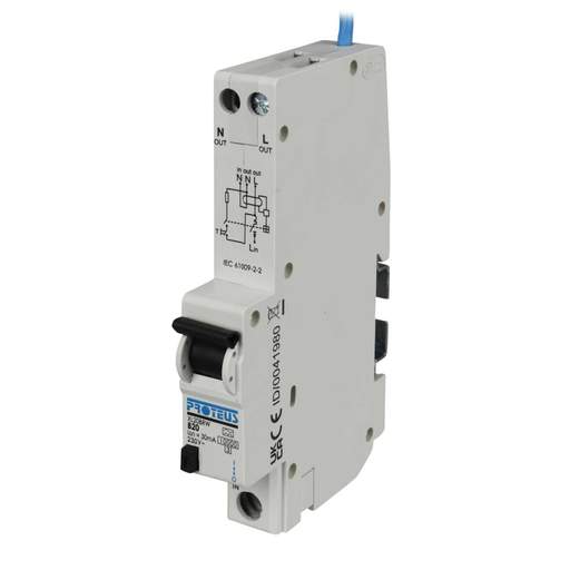 Proteus XL 20A 1P+N 1 Module B Curve 10kA 30mA Type A RCBO (XL20BR) | CEF