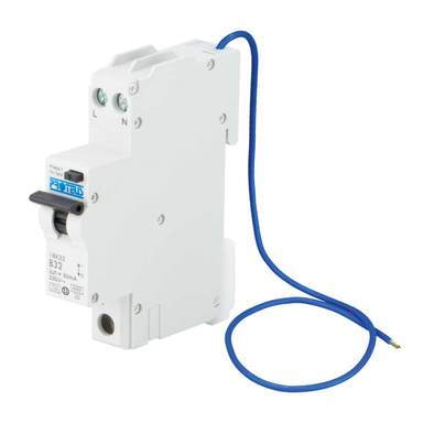 Proteus Bidirectional 32A Double Pole 1 Module B Curve 6kA 30mA Type A Compact RCBO (1BK32) | CEF