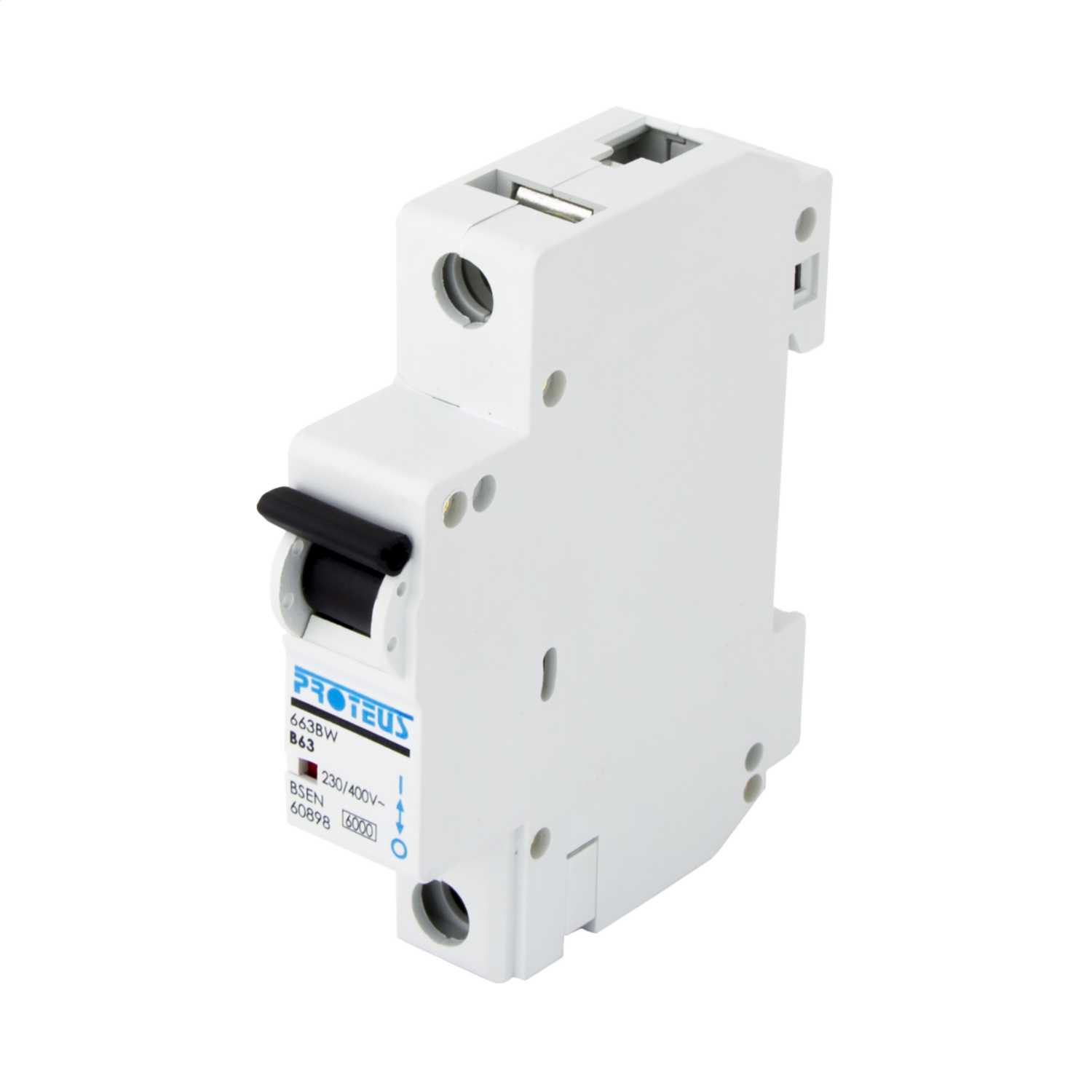Proteus 63A Single Pole 6kA B Curve MCB (663B) | CEF