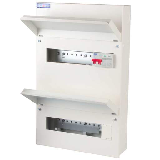 Proteus 22 Way Dual Row 100A Isolator Incomer Metal Clad Consumer Unit ...