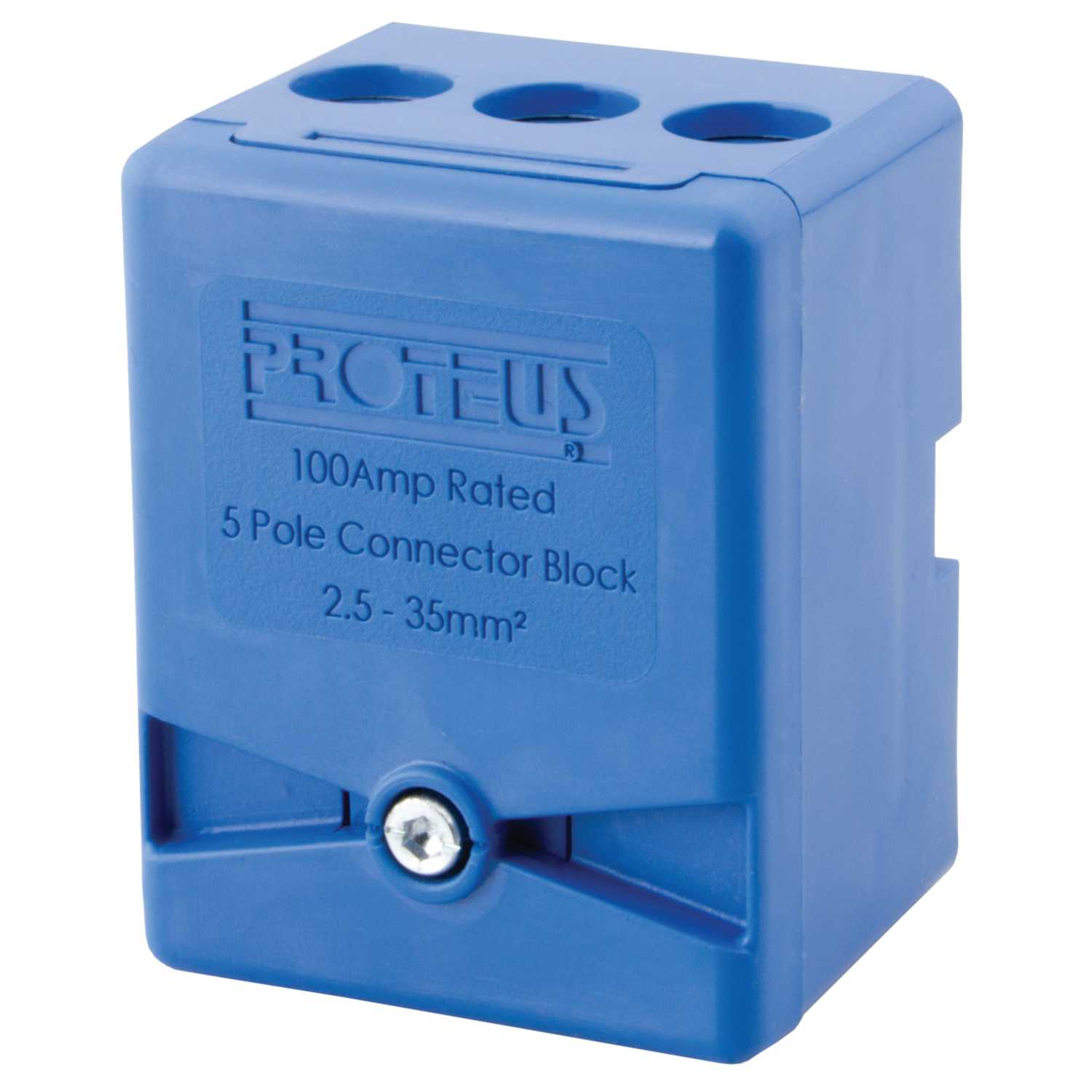 Proteus 100A 5 Way Single Pole Terminal Block Blue (ETB5BL) | CEF