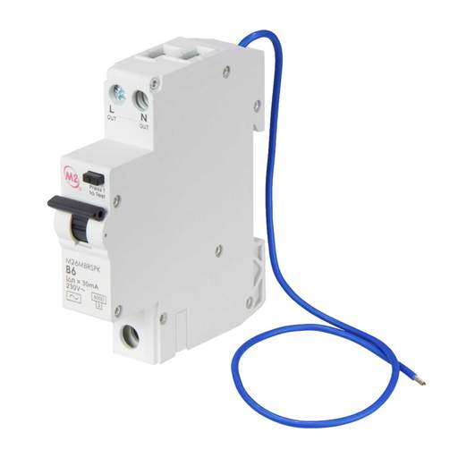 M2 6A 1P+N 1 Module B Curve 6kA 30mA Type AC Compact RCBO (M26MBRSPK) | CEF