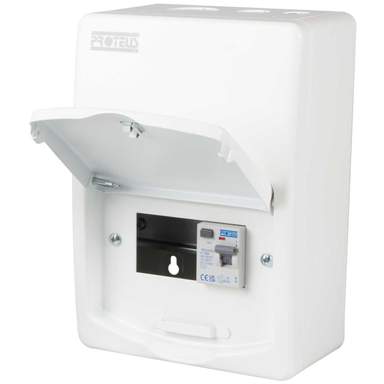 Proteus 2 Way 100A 30mA Type A RCD Incomer Metal Clad Consumer Unit ...