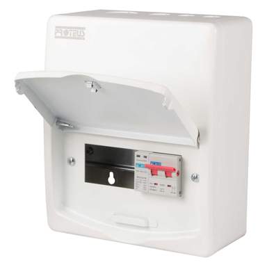 Proteus 3 Way 100A Isolator Incomer Metal Clad Consumer Unit with Type ...