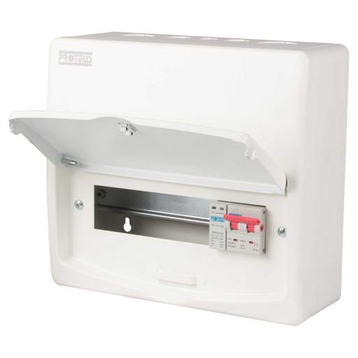 Proteus 7 Way 100A Isolator Incomer Metal Clad Consumer Unit with Type ...