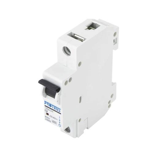 Proteus 4A Single Pole 10kA C Curve MCB (1004/3) | CEF