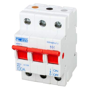 Proteus 100A Triplle Pole Switch Disconnector Isolator (100S3) | CEF