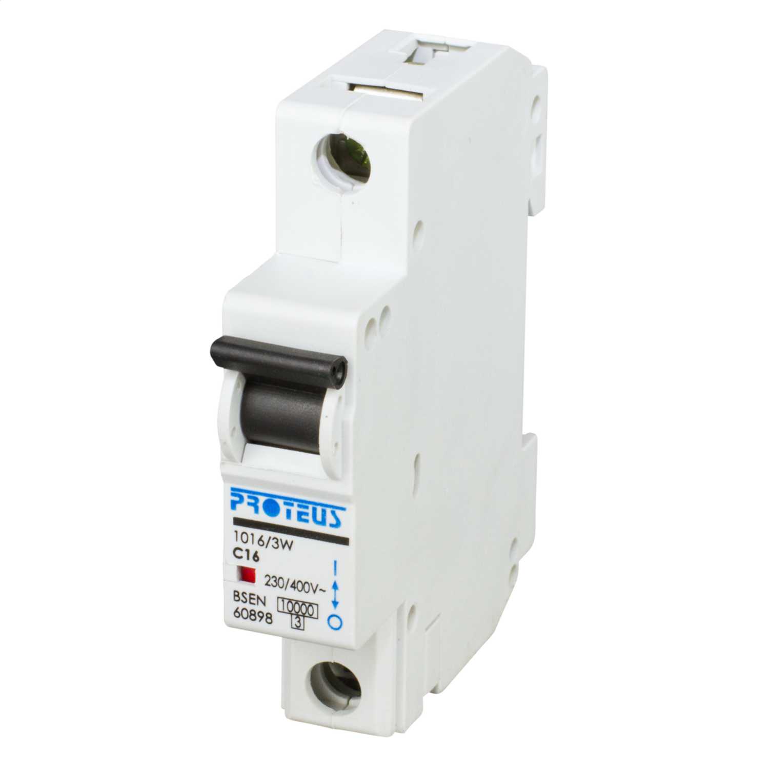 Proteus 16A Single Pole 10kA C Curve MCB (1016/3) | CEF