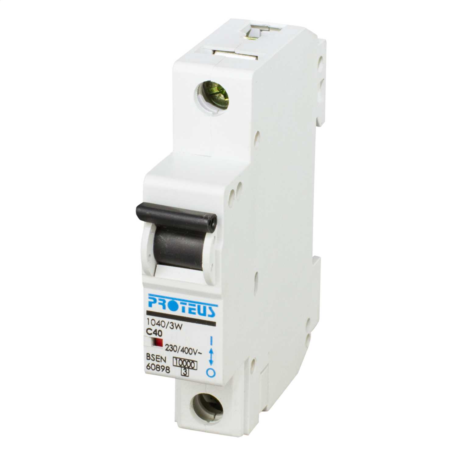 Proteus 40A Single Pole 10kA C Curve MCB (1040/3) | CEF