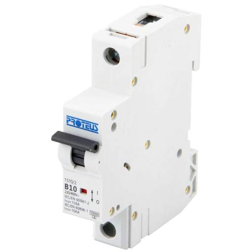 Proteus 10A Single Pole 15kA B Curve MCB (1510/2) | CEF