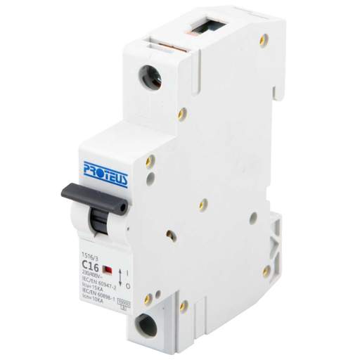 Proteus 16A Single Pole 15kA C Curve MCB (1516/3) | CEF