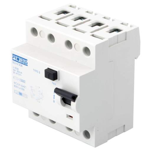 Proteus 80A 4 Pole 30mA Type B RCD (80/4/30B) | CEF
