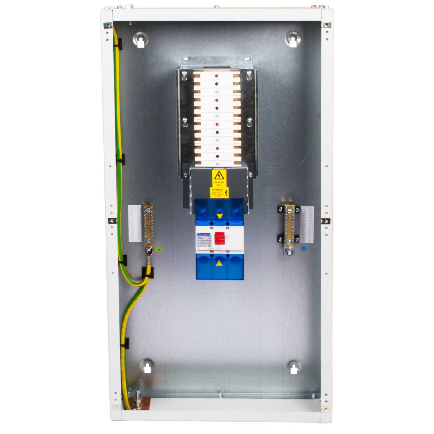 Proteus 8 Way TP+N MCB Distribution Board with 250A Disconnector ...
