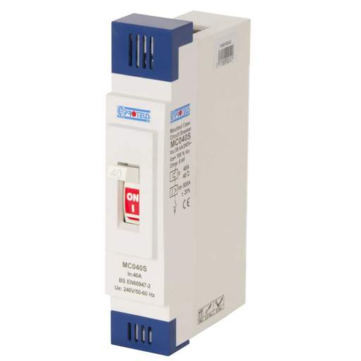 Proteus 40A Single Pole 36kA MCCB (MC040S) | CEF
