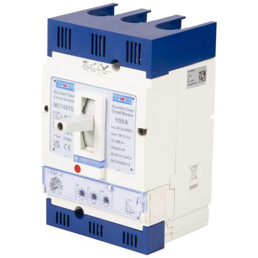 Proteus 100A Triple Pole 36kA Electronic MCCB (MC100TE) | CEF