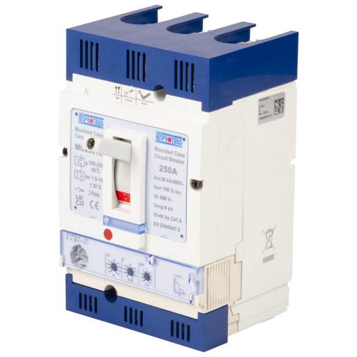Proteus 250A Triple Pole 36kA Electronic MCCB (MC250TE) | CEF