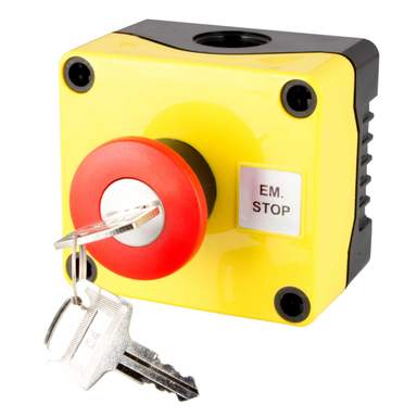 Proteus Emergency Stop Key Release Pushbutton Station IP65 (MEMK) | CEF